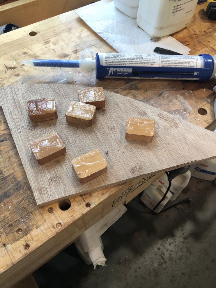 Mast Plug, Epoxy and Inwale Spacer Blocks - OffCenterHarbor.com
