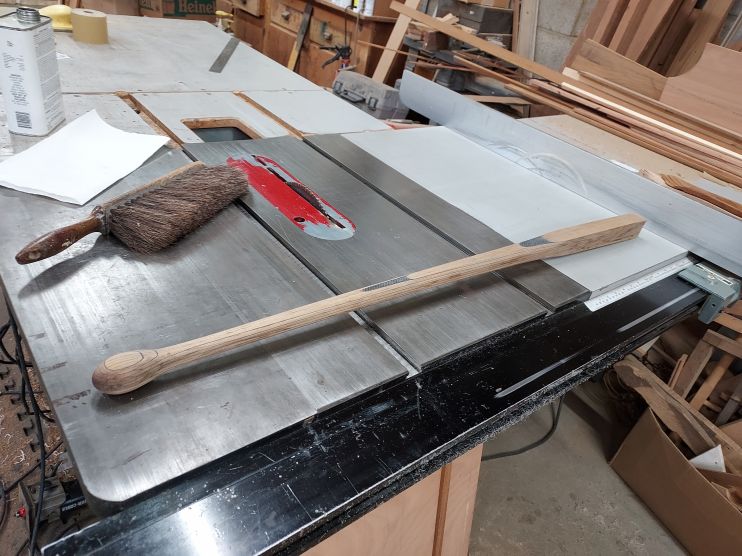 Teak and carbon fiber laminated tiller - OffCenterHarbor.com