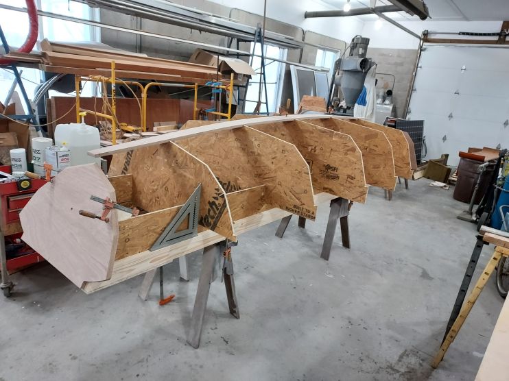 Attaching the keelson - OffCenterHarbor.com